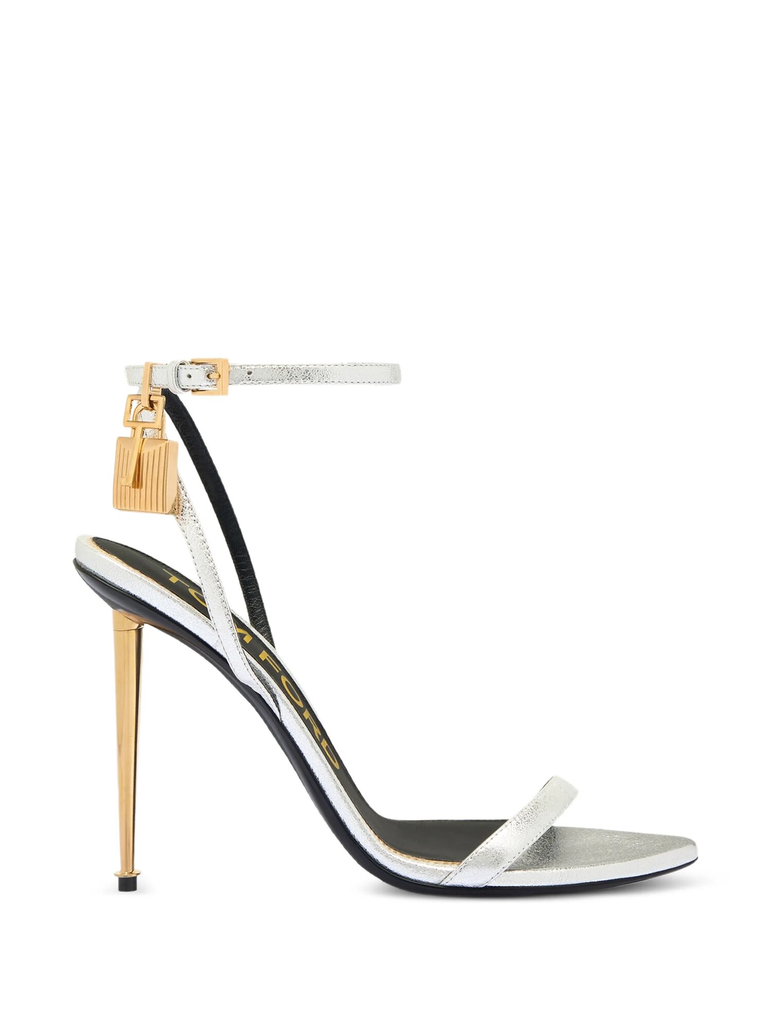 Босоножки Padlock-detail metallic sandals