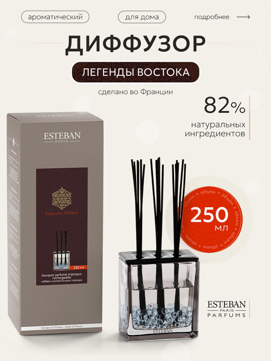 Ароматический диффузор для дома 250мл "Легенды Востока" от Esteban Paris Parfums