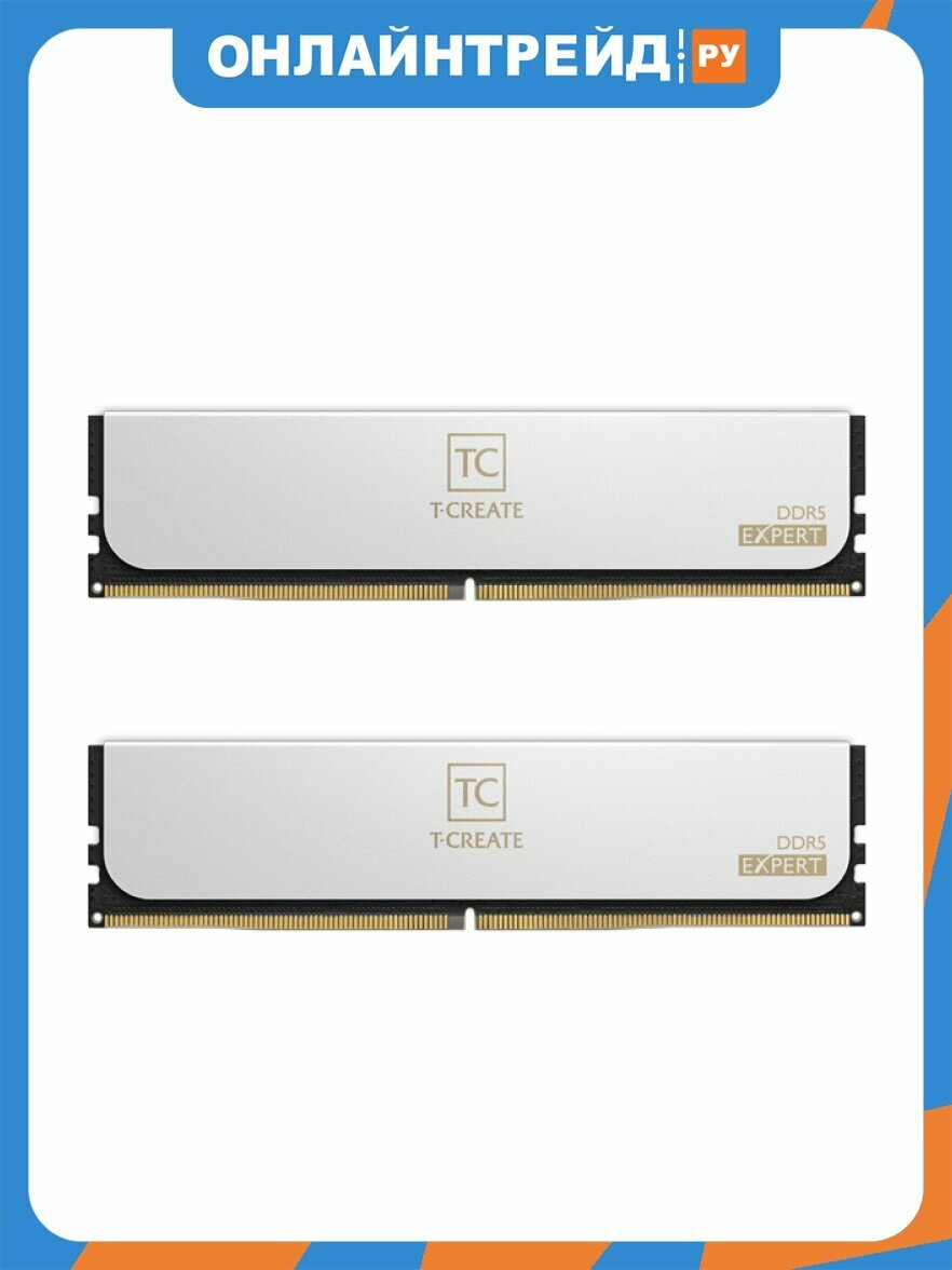 Оперативная память Teamgroup TEAM GROUP DDR5 T-Create Expert 32GB (2x16GB) 6000MHz CL30 (30-36-36-76) 1.35V White (CTCWD532G6000HC30DC01)
