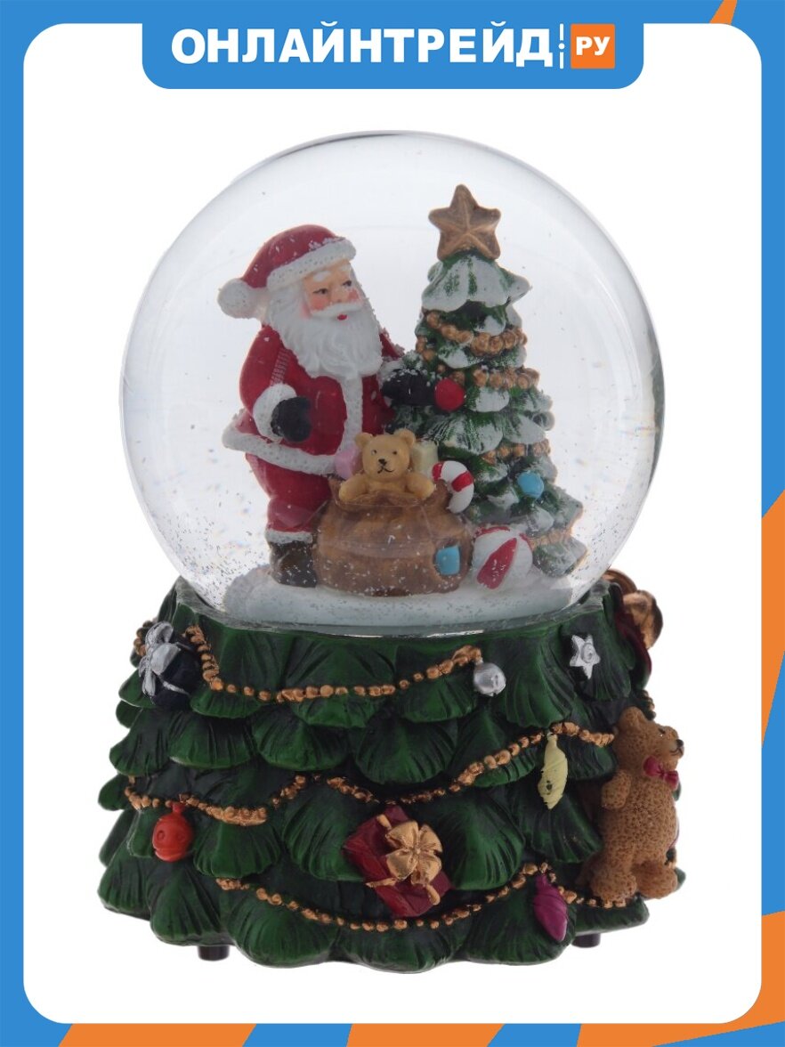 Фигурка декоративная Remeco Collection шар "Дед Мороз " D10 см, 11х11х15 см