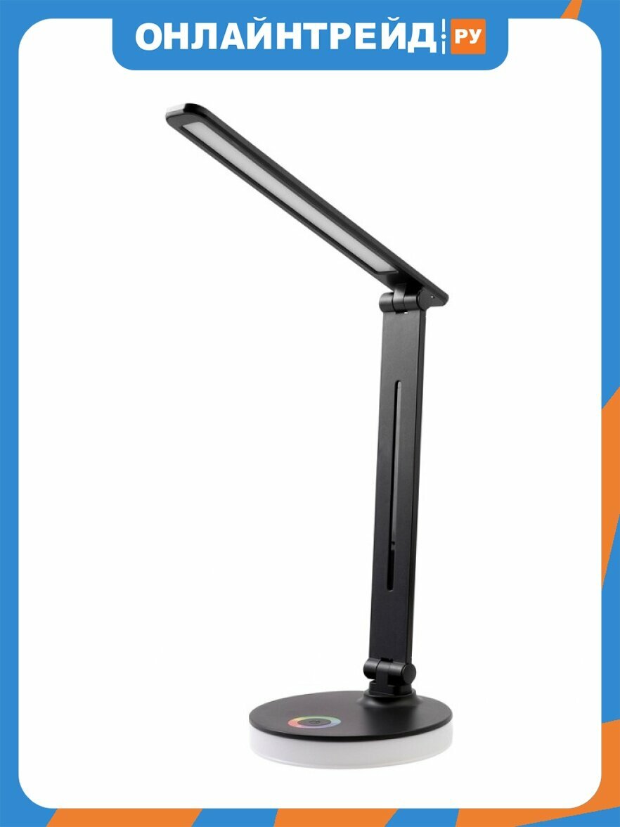 Светильник настольный Ultraflash UF-822 C02 черный Led 7Вт, димм, 3 цвет. темп, RGB ночник