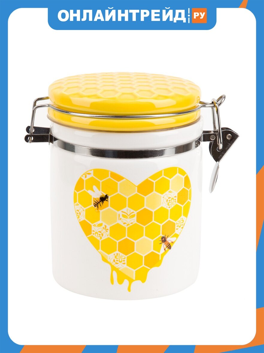 Банка для сыпучих продуктов с клипсой Dolomite "Honey", 630 мл, L2520968