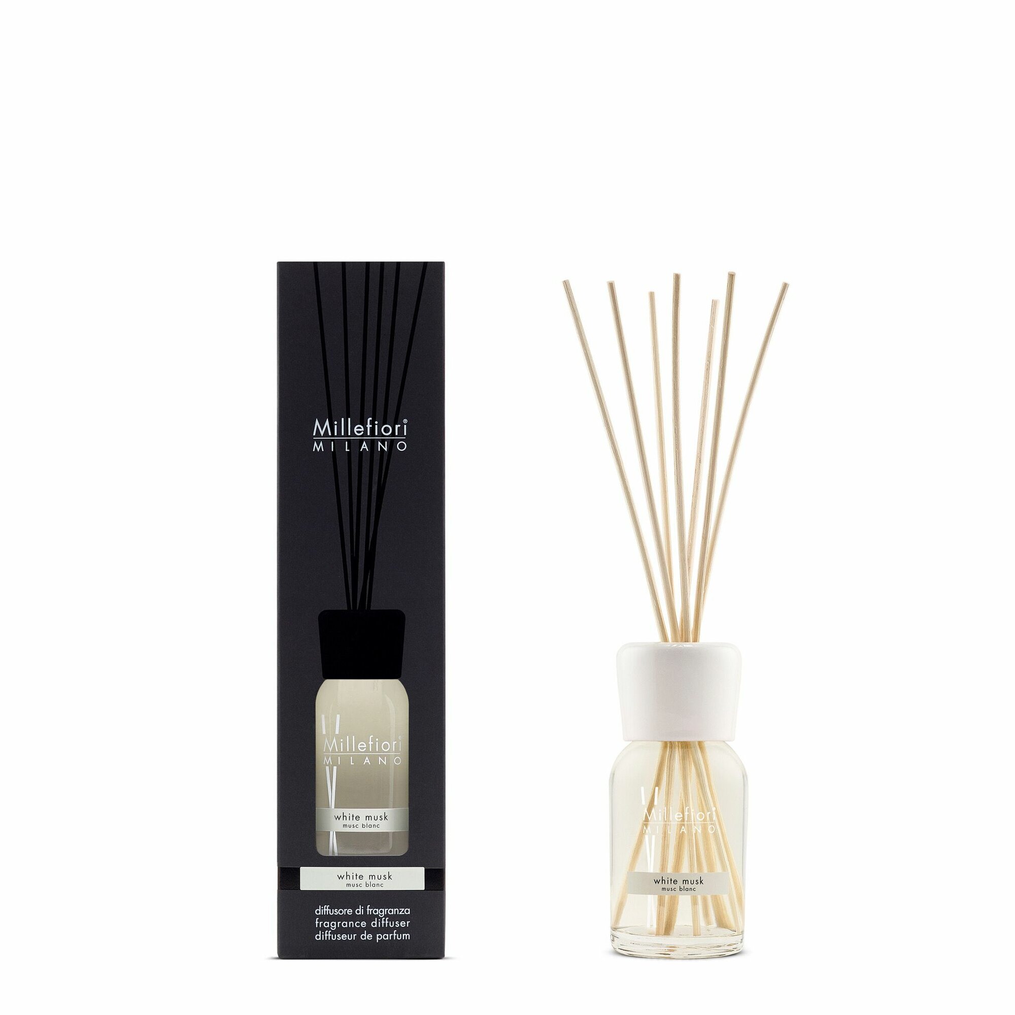 Ароматический диффузор Millefiori Milano Белый Мускус / White Musk 100мл