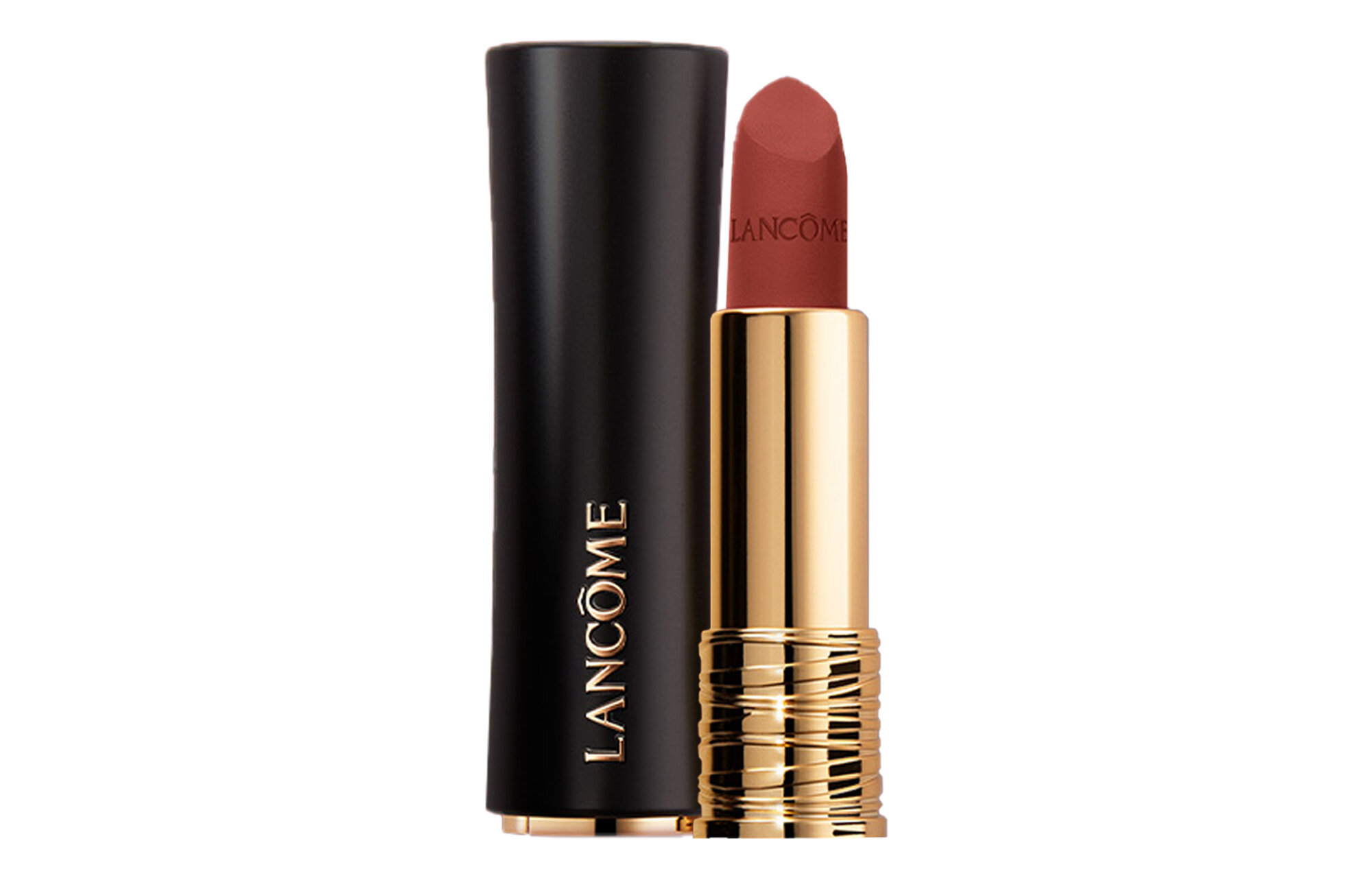 Помада-бальзам женский LANCOME Jingchun Small Round Pendant Black Gold Tube, оттенок #222 Free Coffee