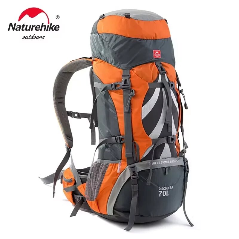Naturehike Профессиональный походный рюкзак 70 л Orange-70L