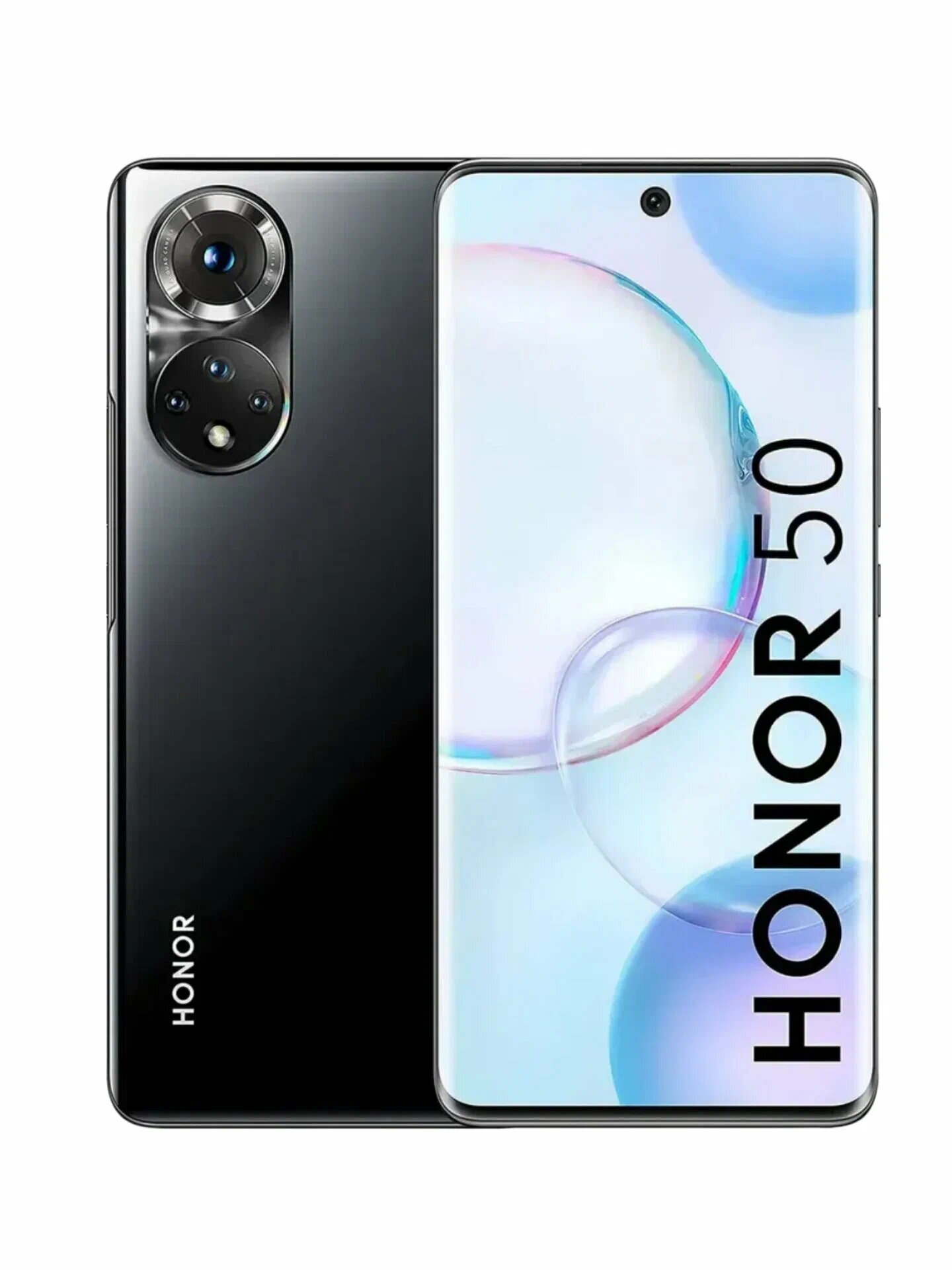 Смартфон Honor 50, 8GB/256GB, NFC, Android 12, OLED, 108Мп, чёрный