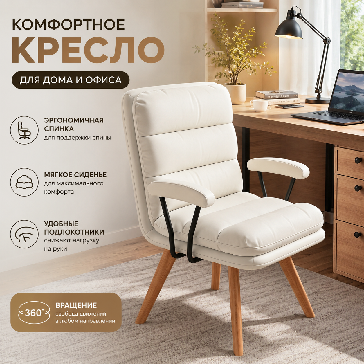 Ретро вращающееся кресло, компьютерное кресло, рабочее кресло в спальне, черная масляная восковая кожа