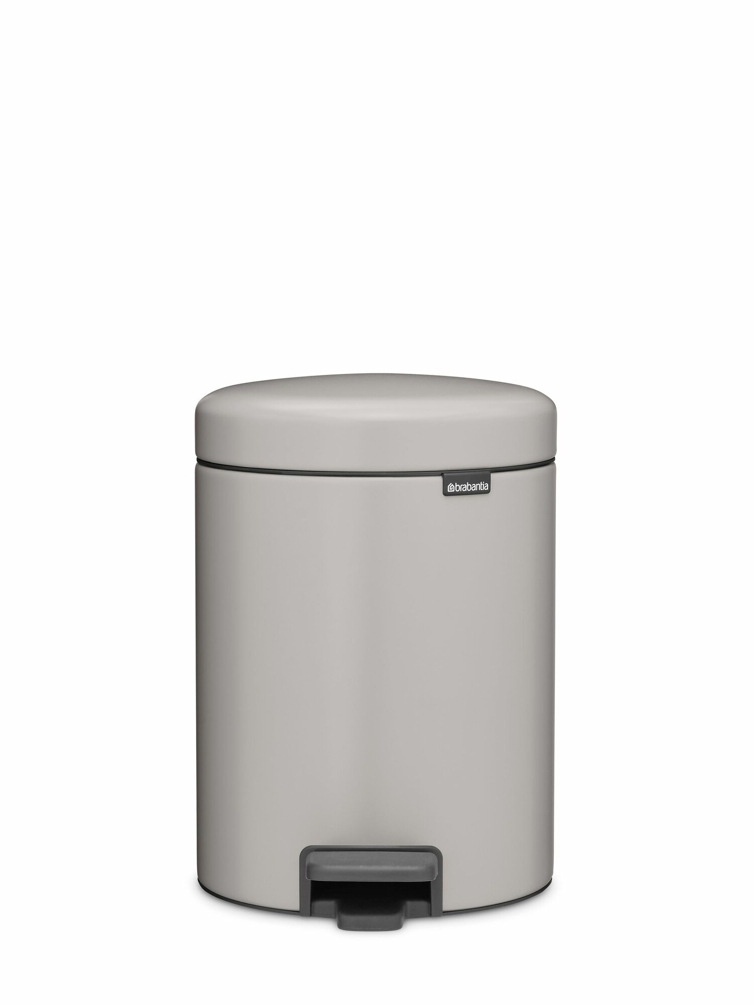 Бак мусорный Brabantia "NewIcon" с педалью светло-серый 5л 252204