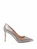 Туфли Aquazzura Metallic-effect pointed-toe pumps, размер 37, серебристый/красны...