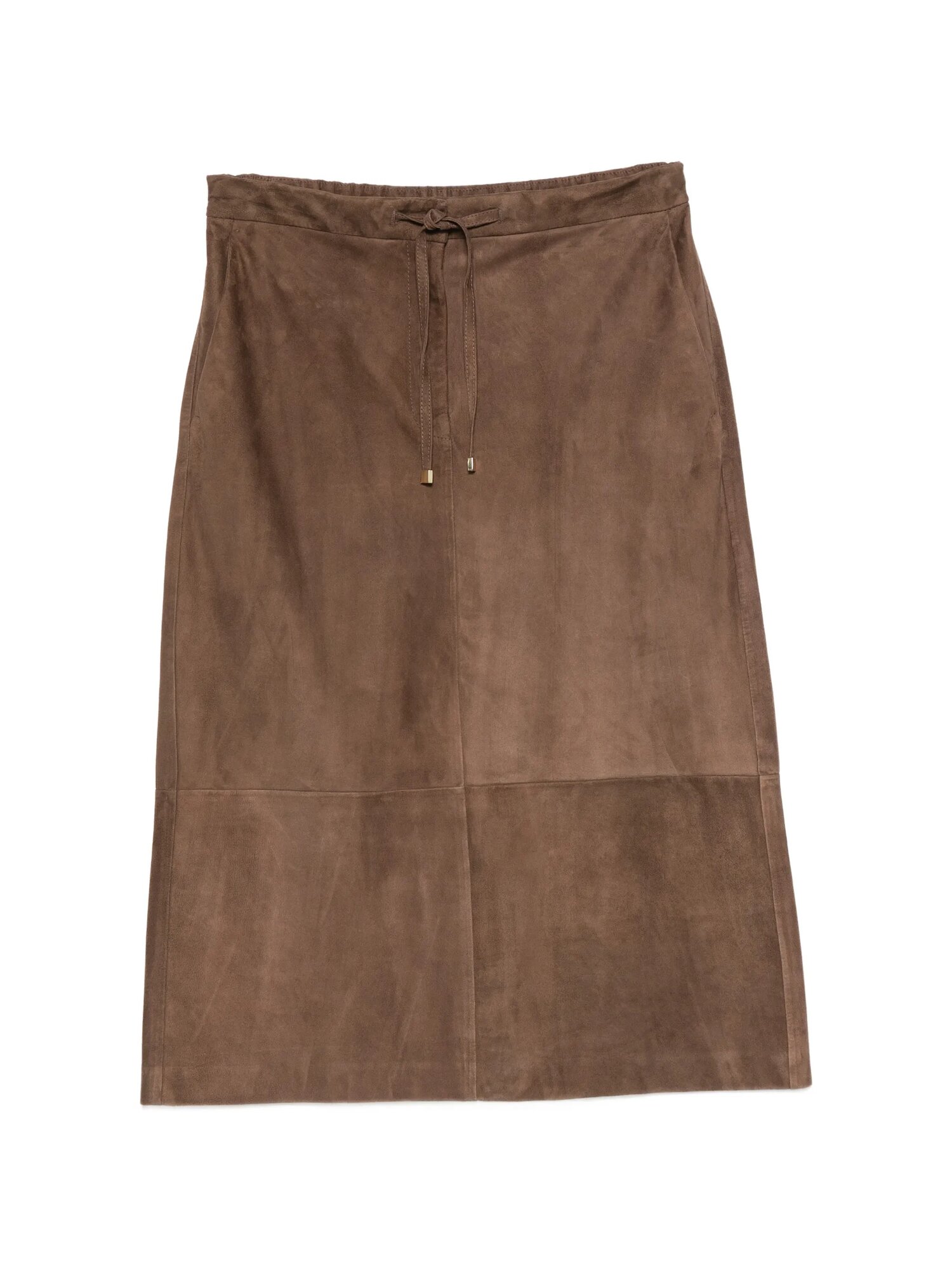 Юбка Drawstring-waist suede skirt