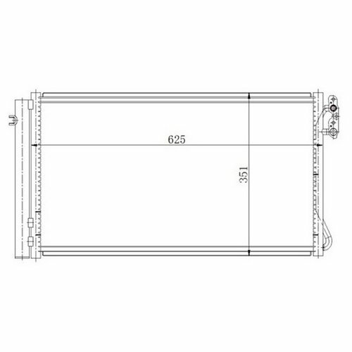 Радиатор кондиционера bmw 1 2.0d 05- Oris CBM734016