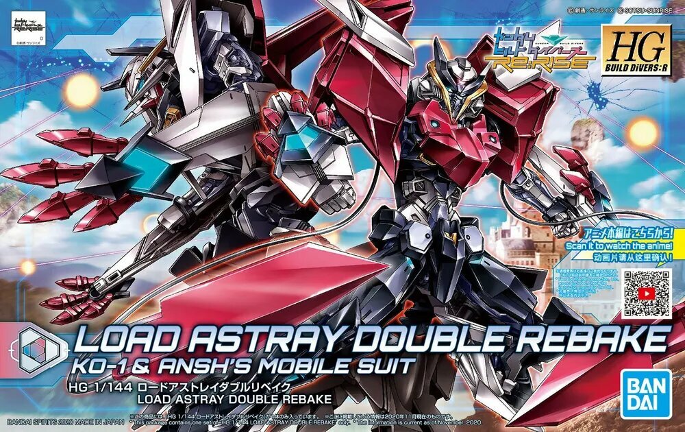 Сборка роботов BANDAI GUNDAM 1/144 HGBD: R Load Astray Double Rebake