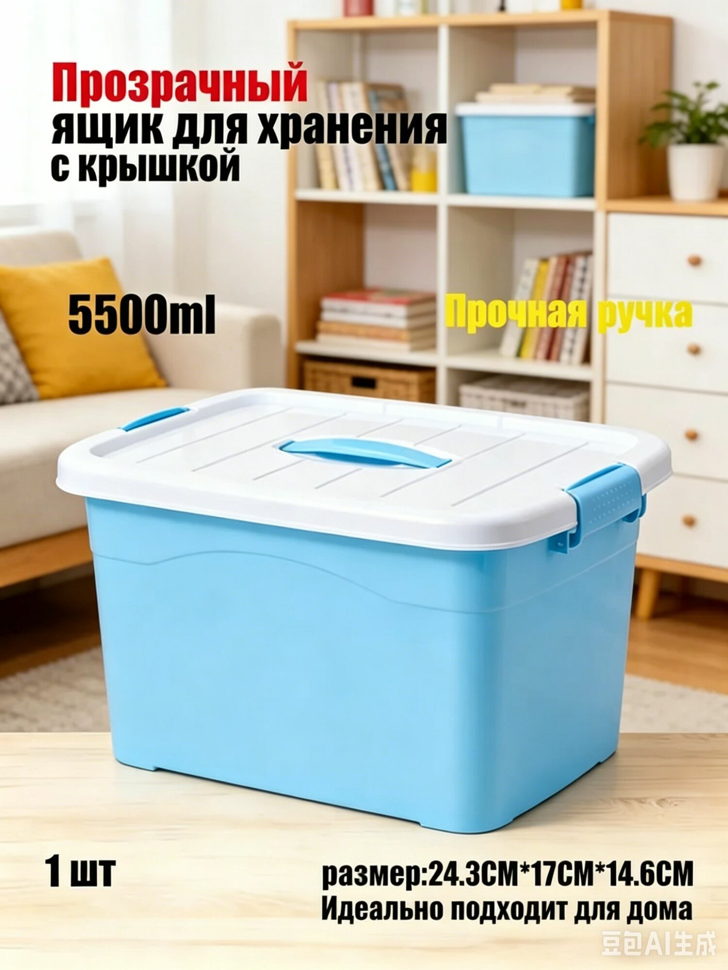 Контейнер пищевой "контейнер для еды", 5500 мл, 1 шт