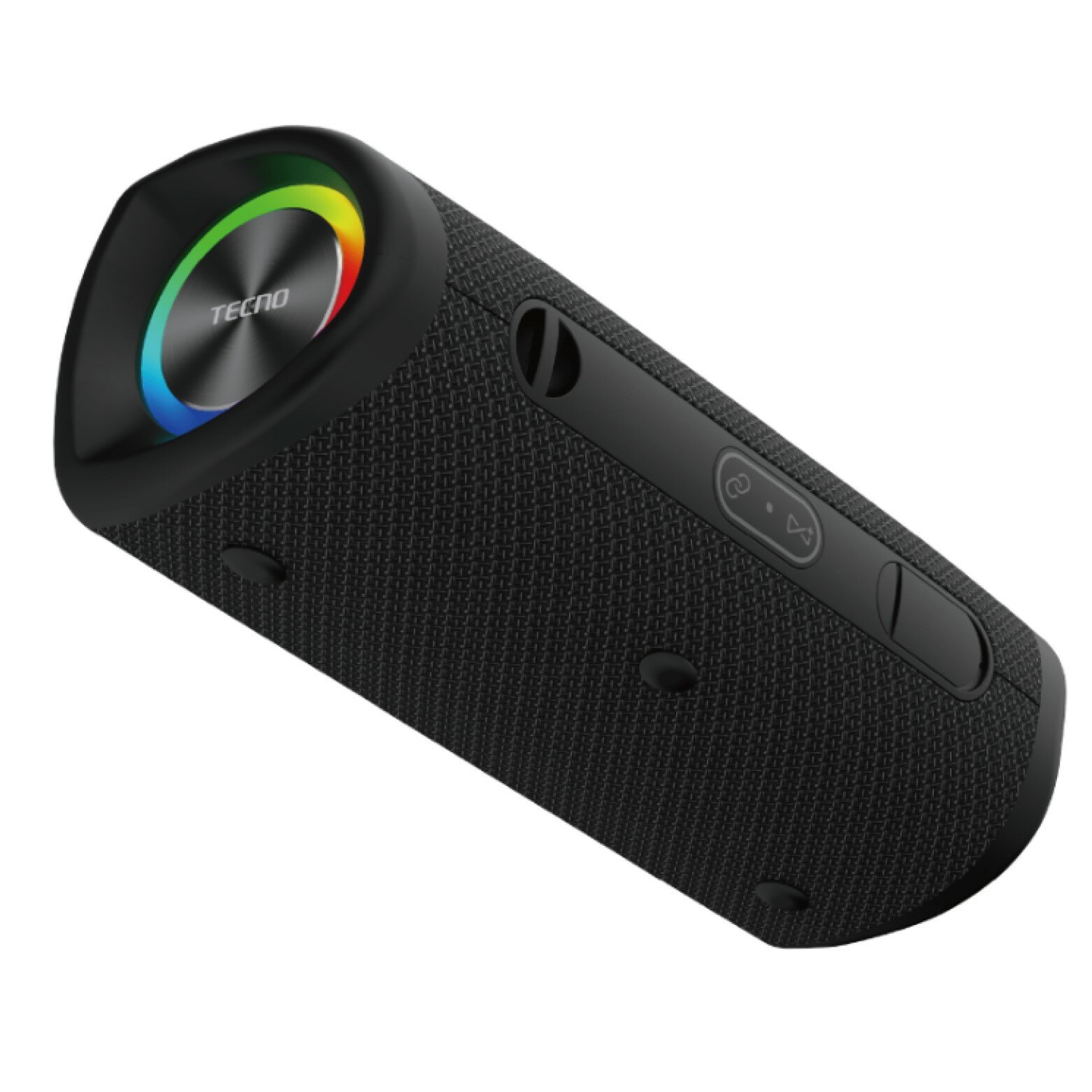 Портативная колонка TECNO Square S5, 30Вт, RGB подсветка, Bluetooth 5.3, IPX4, черная