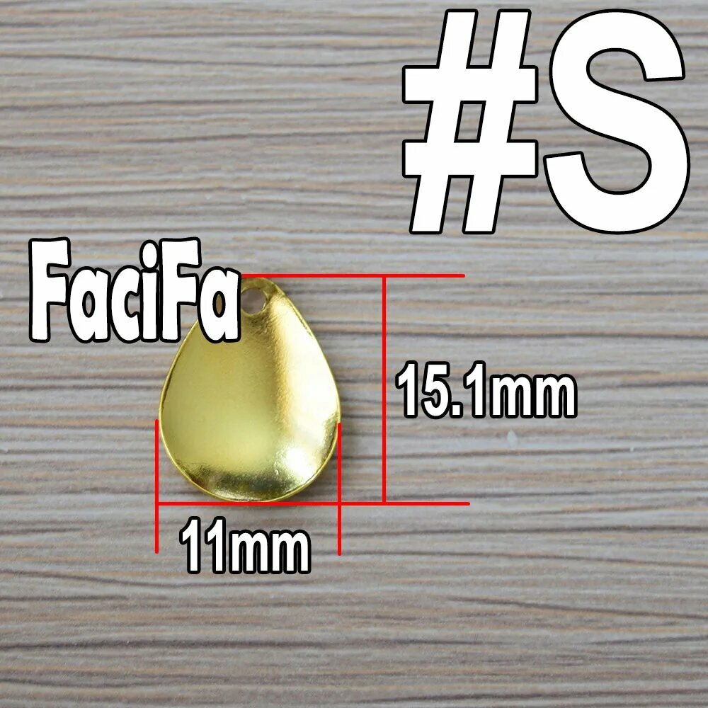 50 шт. блестящих лепестков для спиннеров facifa gold S