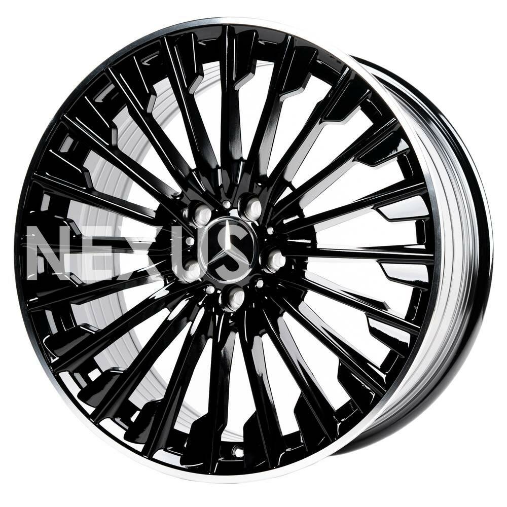 Литые диски 4 шт, комплект в стиле Mercedes DOUBLE 20 L SPOKE R18 8J 5x112 ET45 dia 66.6 BML