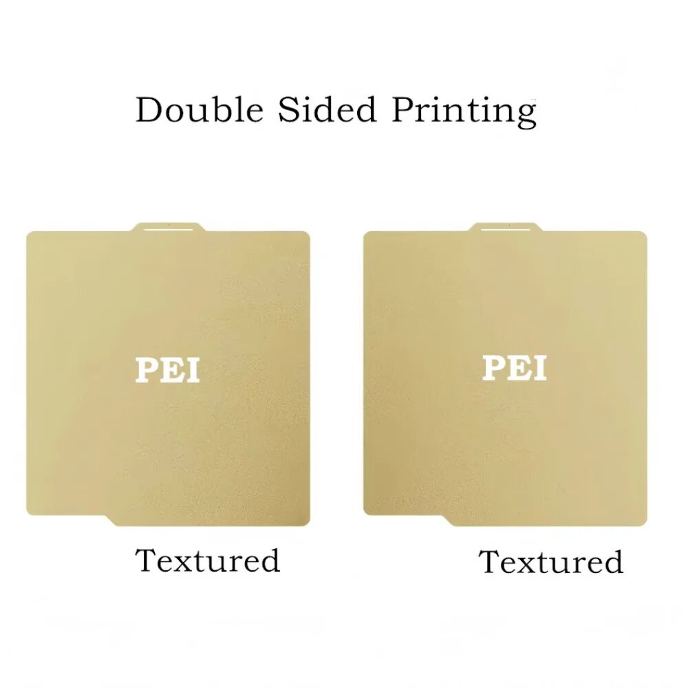 FLEXBED Платформа для Bambu Lab X2D/P2S/A1 двухсторонняя PET/PEO+PEI Бежевый, Gold