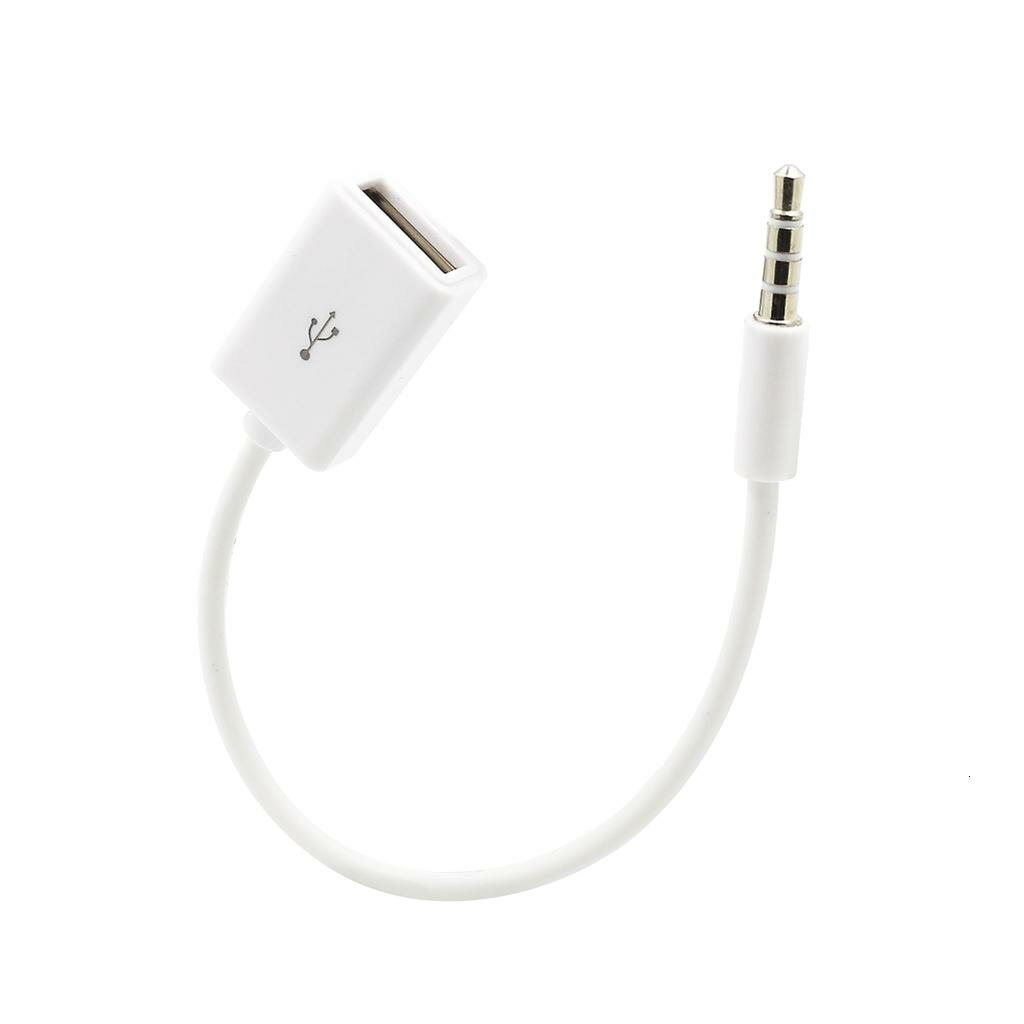 Кабель стерео 3.5 мм (штекер) — USB (гнездо)