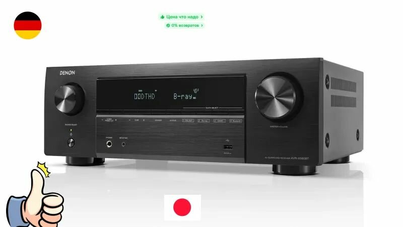 AV ресивер Denon AVR X580BT