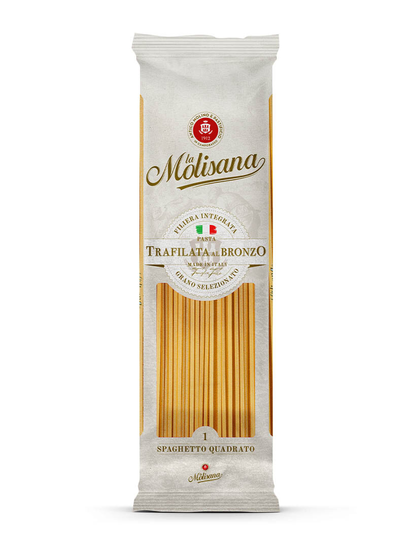 Макароны La Molisana Spaghetto Quadrato Спагетти квадратные из твердых сортов пшеницы №1, 450 г