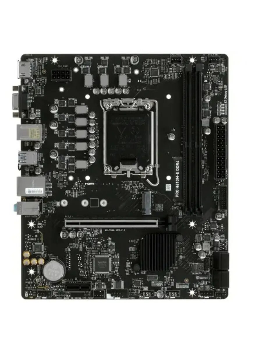 Материнская плата PRO H610M-E - LGA 1700, DDR4