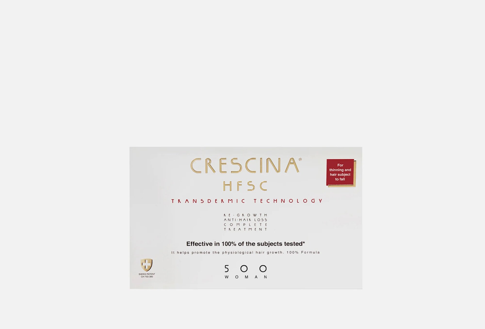 Crescina Transdermic Complete Treatment 500 Woman Ампулы против выпадения и для роста волос 20шт