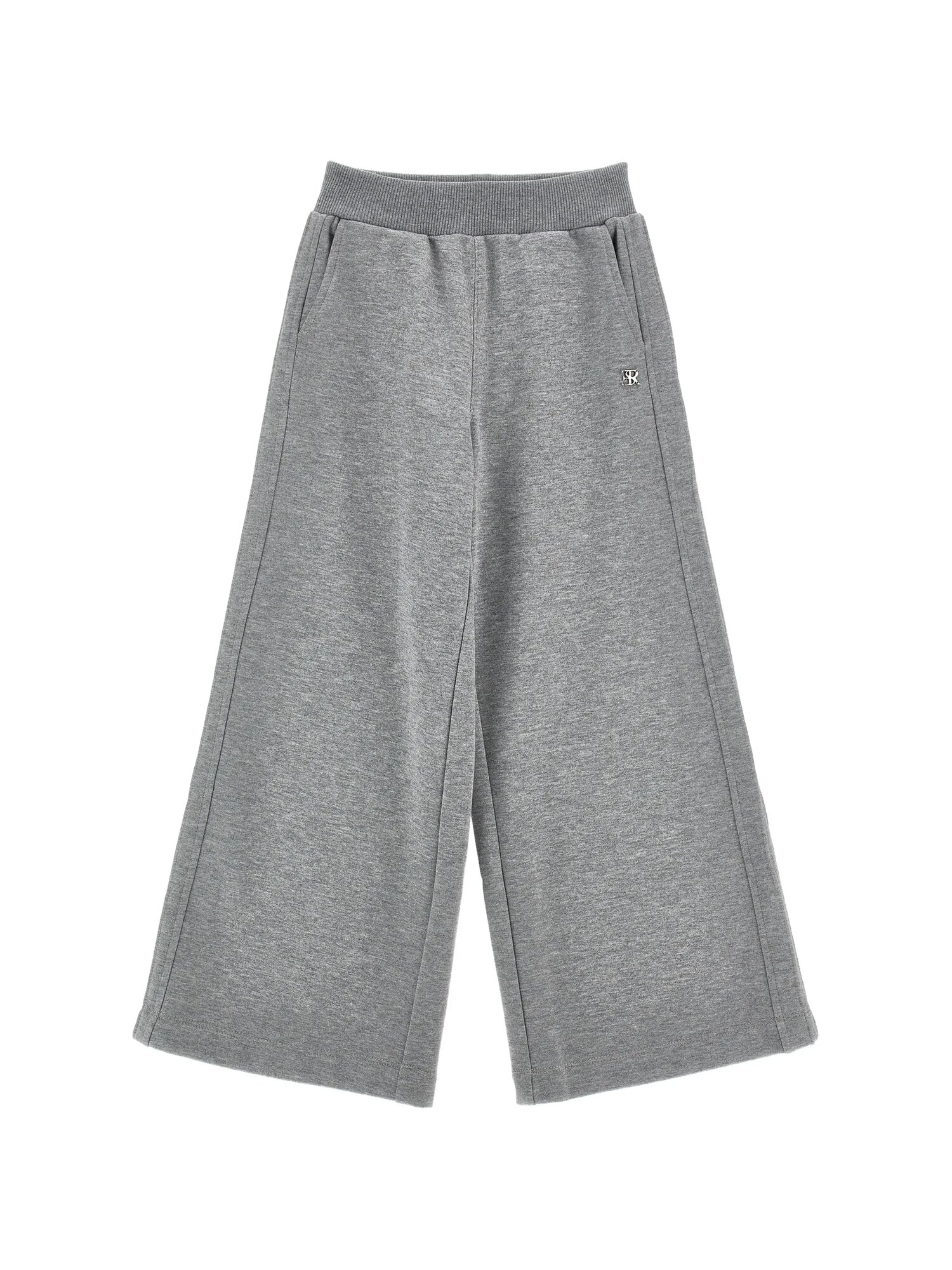 Брюки Logo-plaque wide-leg trousers