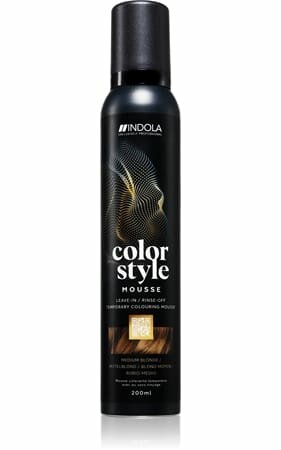 Краска для волос Indola Color Style Mousse, medium blonde, 200 мл