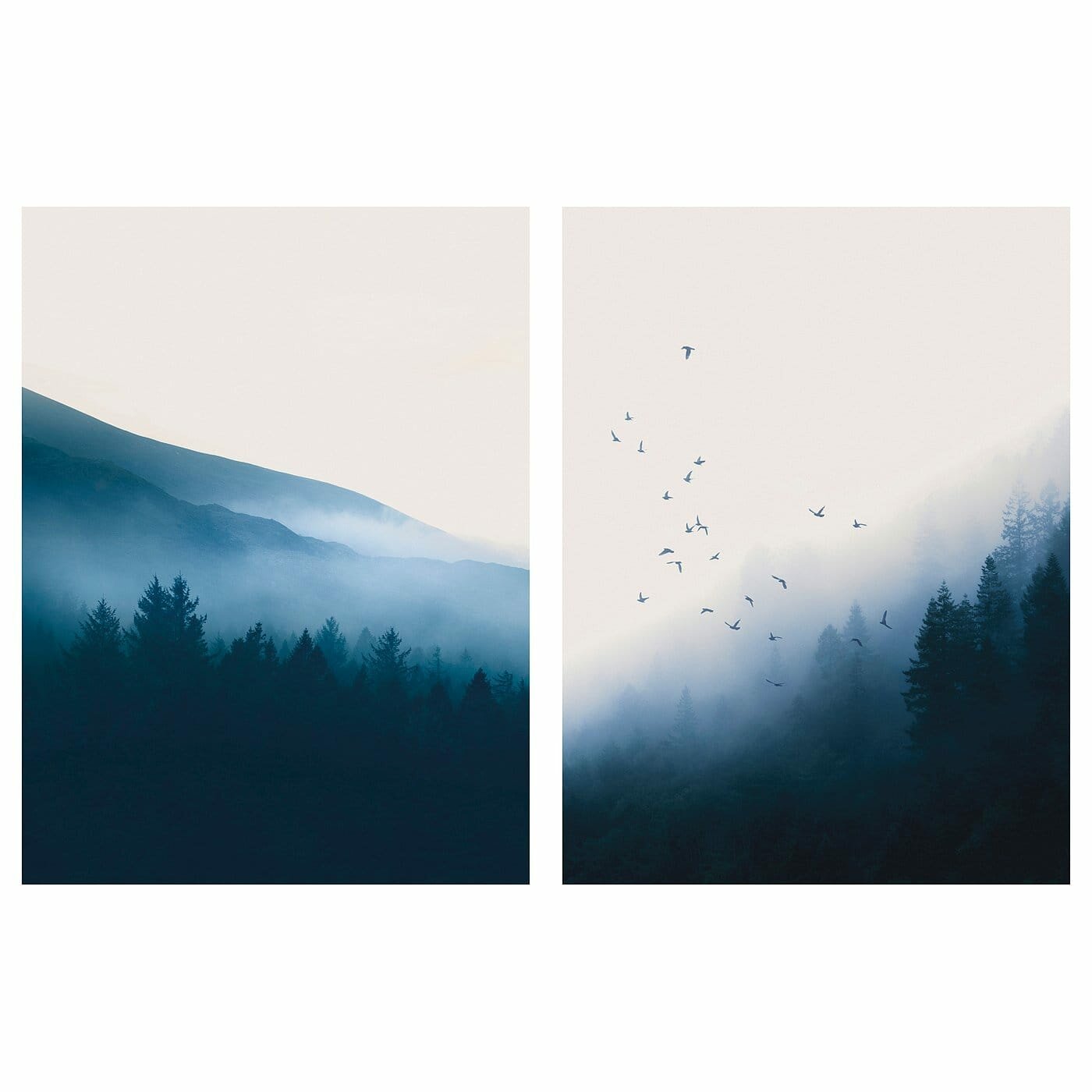 Картина IKEA PJ TTERYD, туманный рассвет, 30x40 см 906.238.67