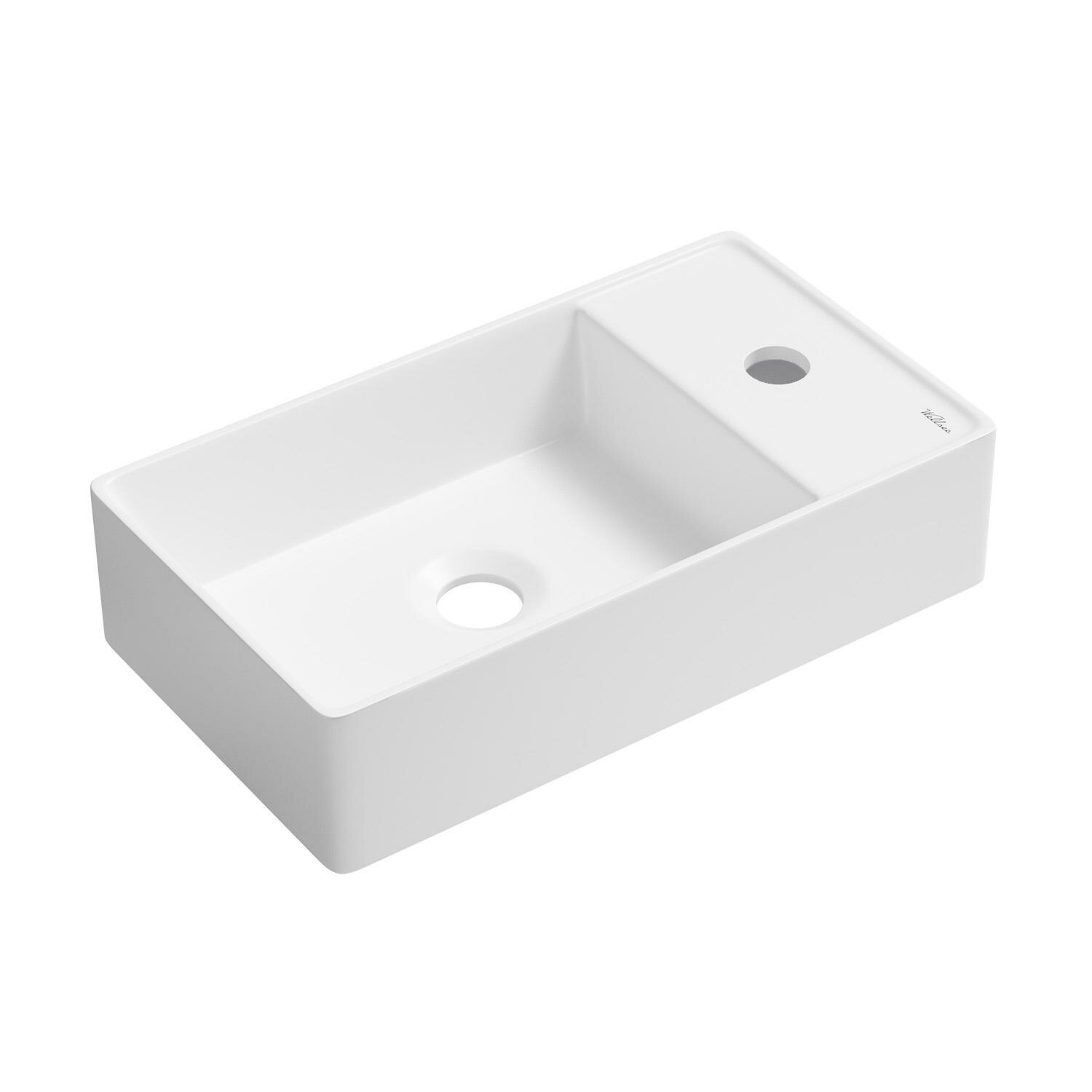 Раковина накладная Wellsee WC Area 41 321804000 белая матовая, фарфор