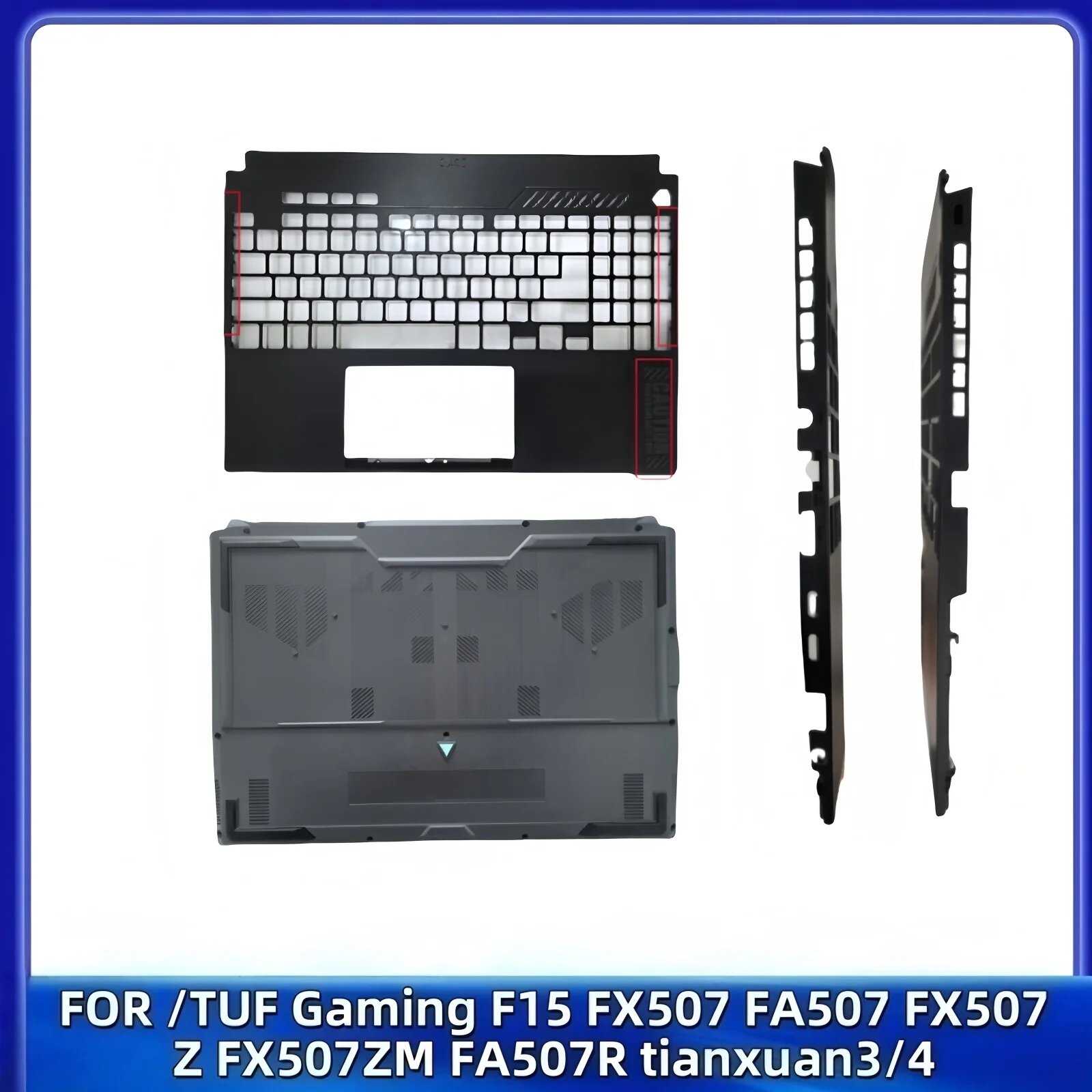 Корпус для ASUS FX507 FA507 FA507Z FX507Z QMXD Черный, C D Shell 90W