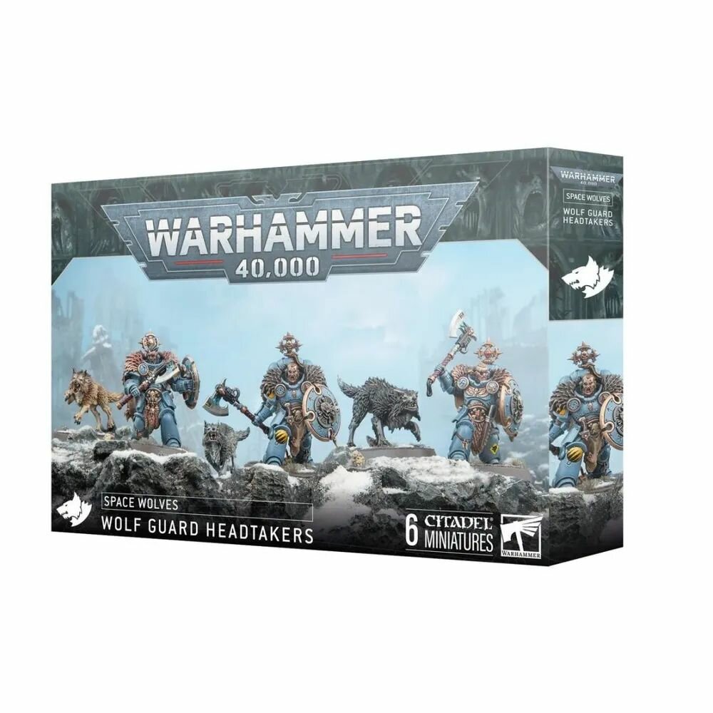 Warhammer 40000 -SPACE WOLVES : WOLF GUARD HEADTAKERS-миниатюры