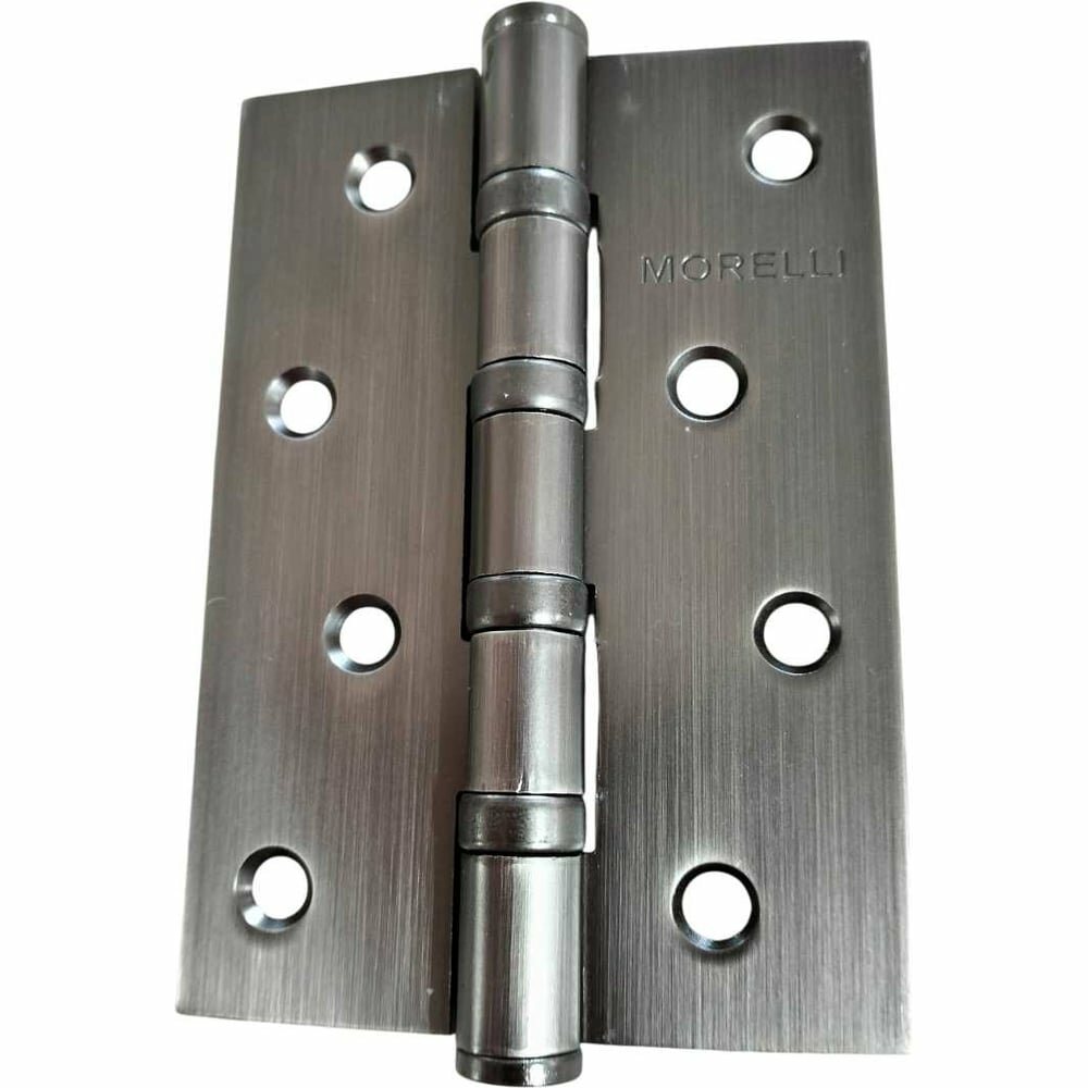 Петля MSN MORELLI 100x70x2.5-4BB GR, стальная с подшипником, универсальная 1шт, цвет - графит 9019563