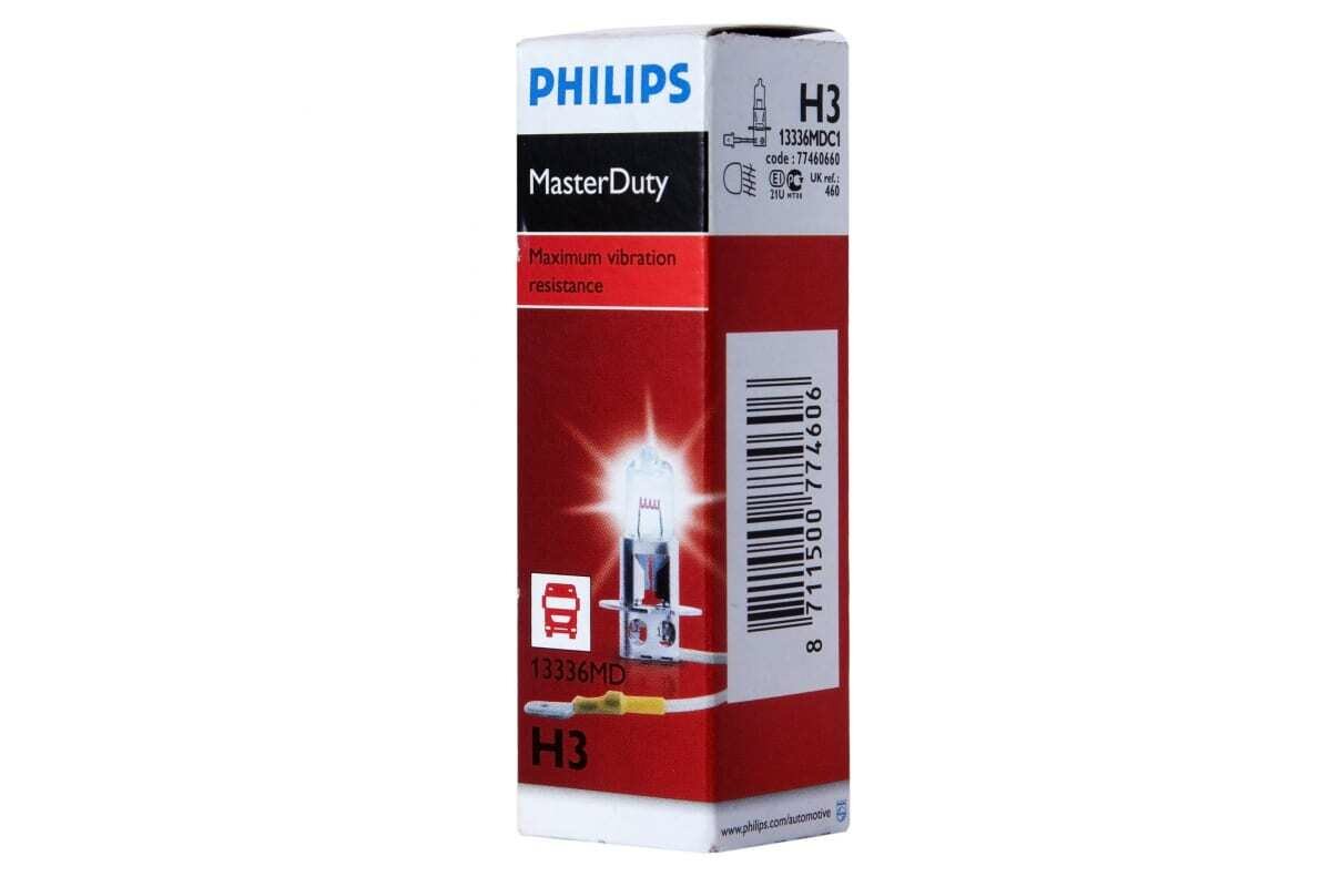 Автолампа PHILIPS H3, 70 PK22s MASTER DUTY 24V