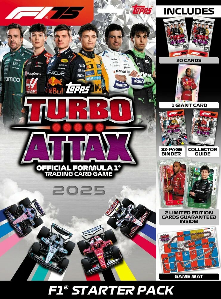 Topps Turbo Attax Formula 1 2025 - Standard Starter Pack Спортивная карточка