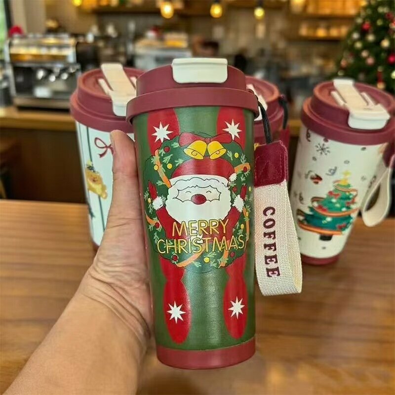 Кофейная кружка Miniso, термокружка из нержавеющей стали 316, унисекс, 500 мл.