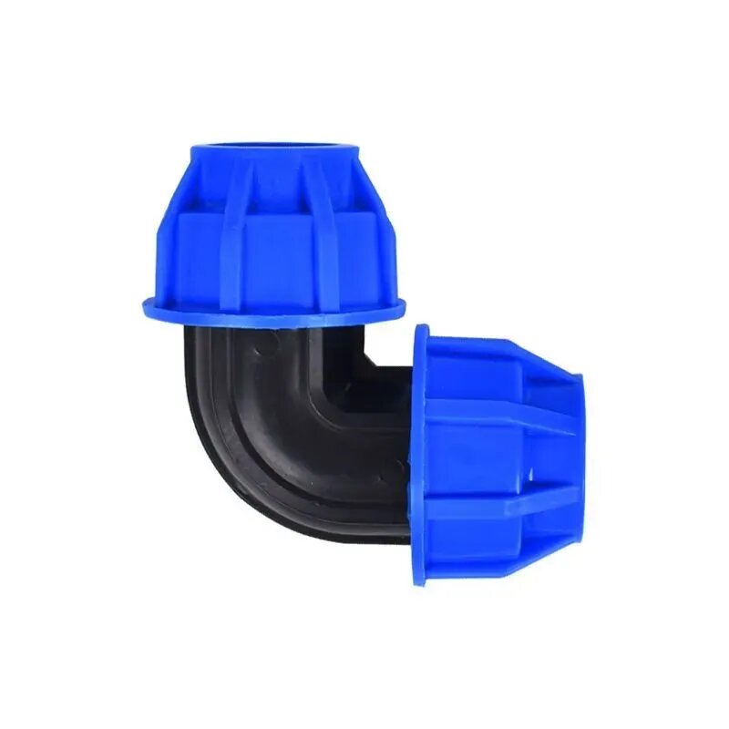Быстроразъемное колено PE Blue Hat 25 (6 точек)
