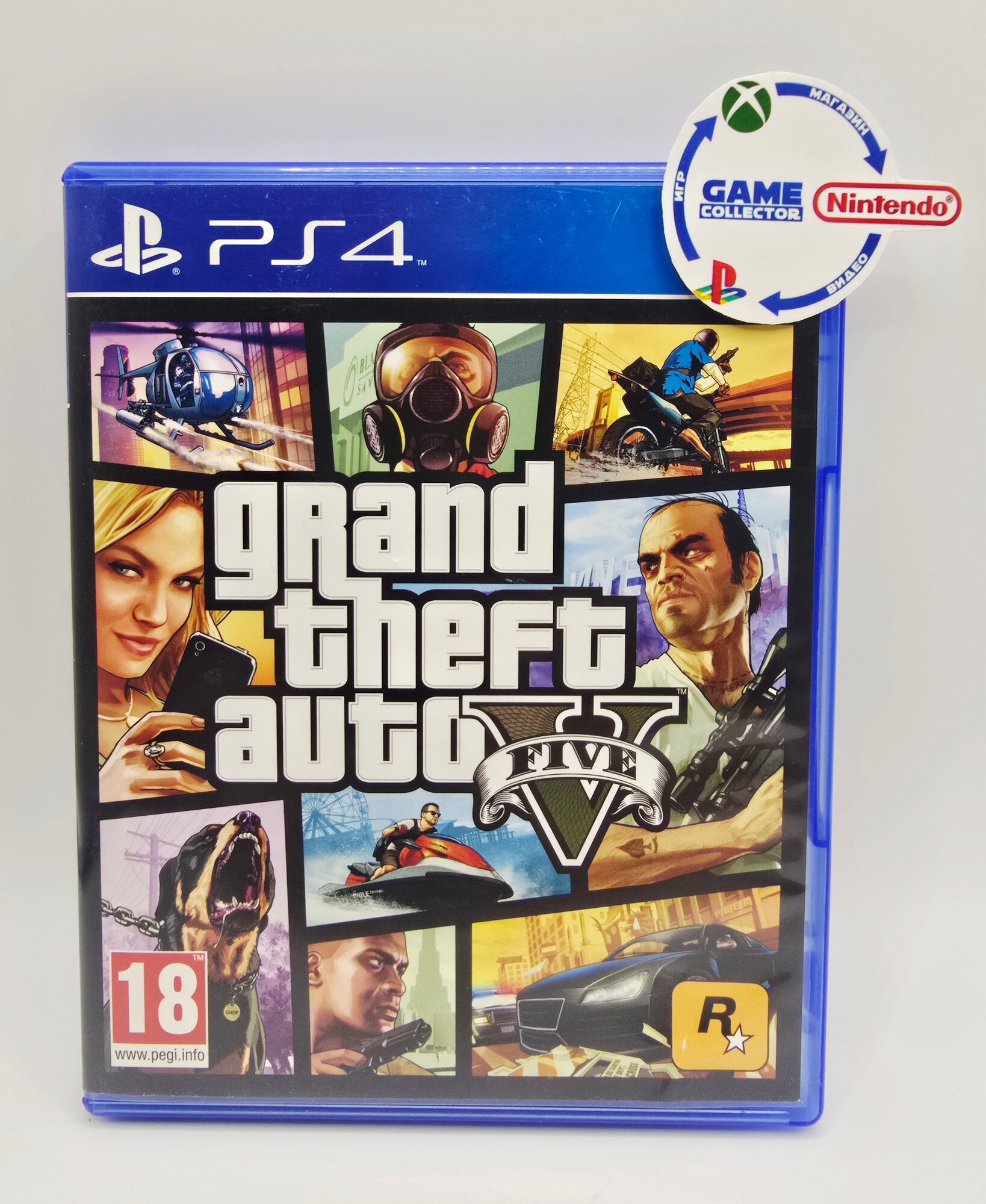 Игра Grand Theft Auto 5 (GTA 5) для Sony PlayStation 4 на диске с русскими субтитрами (Уценка)