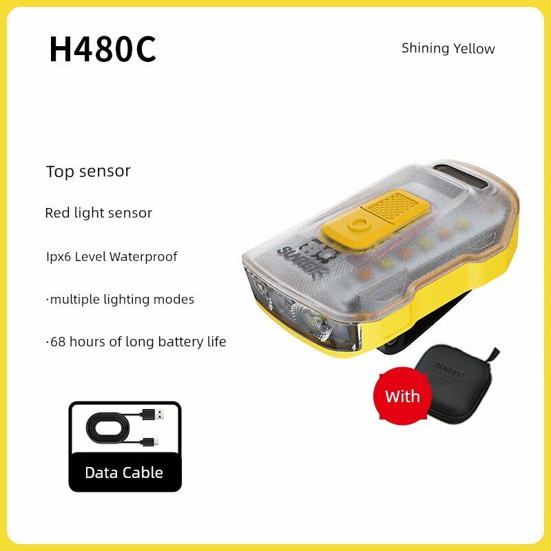 Сенсорный фонарь Shanlish H480C, ультраяркий налобный фонарь для улицы, сверхдолгое время работы от батареи, фонарь для