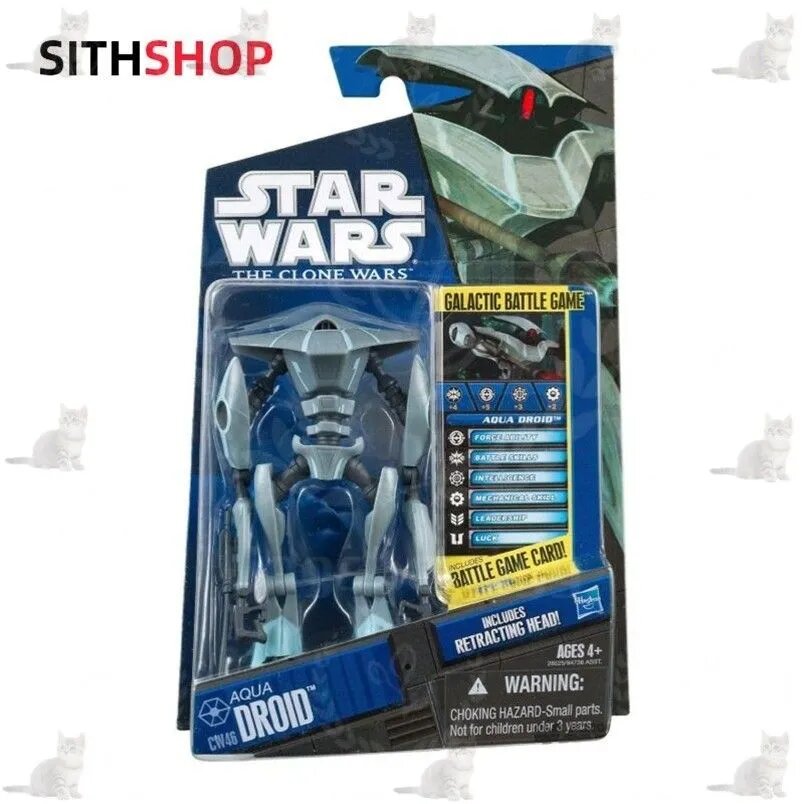 Фигурка Hasbro Star Wars The Clone Wars Aqua Droid 3.75 Inch Action Figure