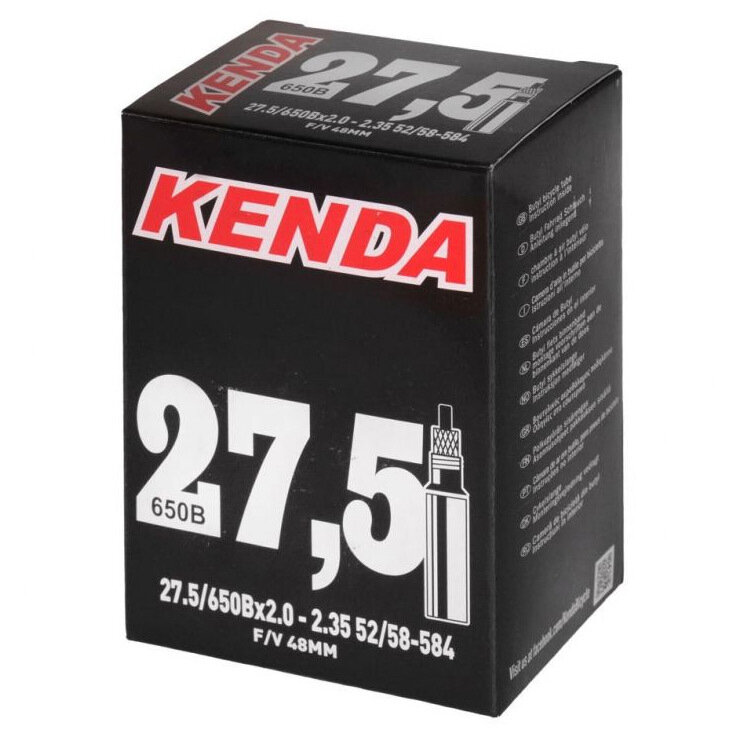 Камера для велосипеда 27,5"х2,00-2,35 спорт 48мм ниппель вело KENDA