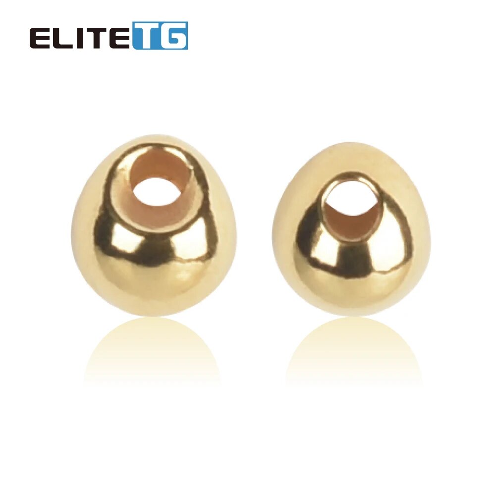 Бусины Elite TG для нахлыста 100 шт. 2.3-3.8 мм Бежевый, 3.3mm, Golden