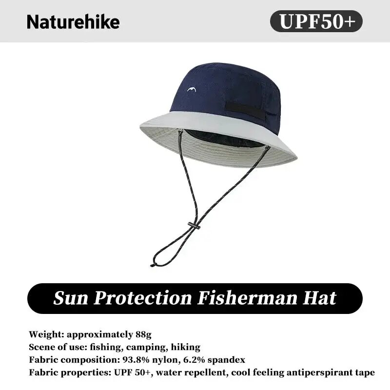 Naturehike Солнцезащитная шляпа из нейлона для мужчин Синий, Navy