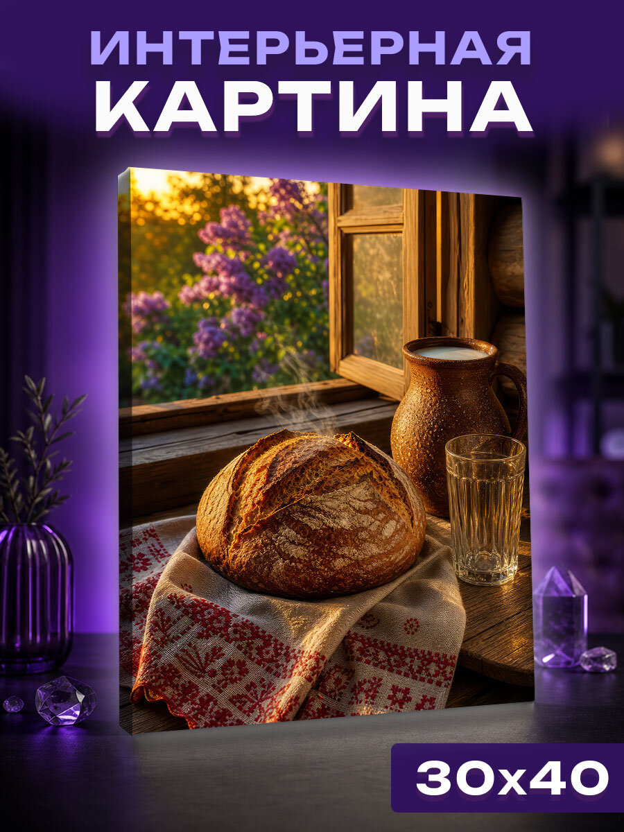 Интерьерная картина Хлеб у летнего окна