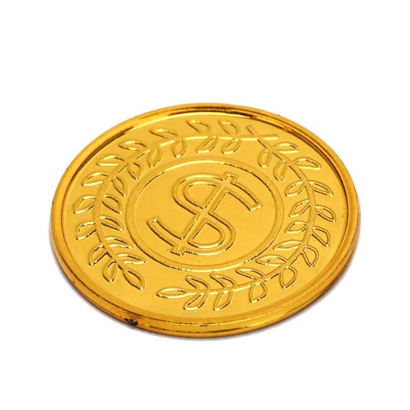 Пластиковые покерные фишки YOWEI Bitcoin, золотые, 100 шт