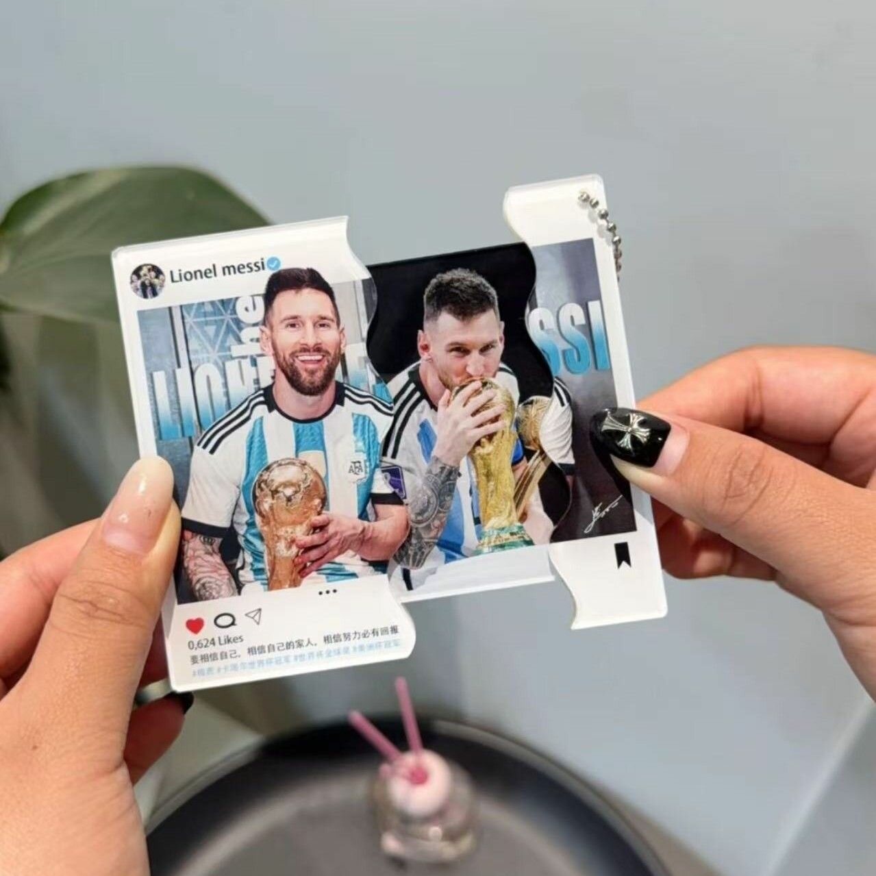 Футбольный акриловый брелок с выдвижной карточкой, компактная подвеска для рюкзака и ключей, подарок болельщику