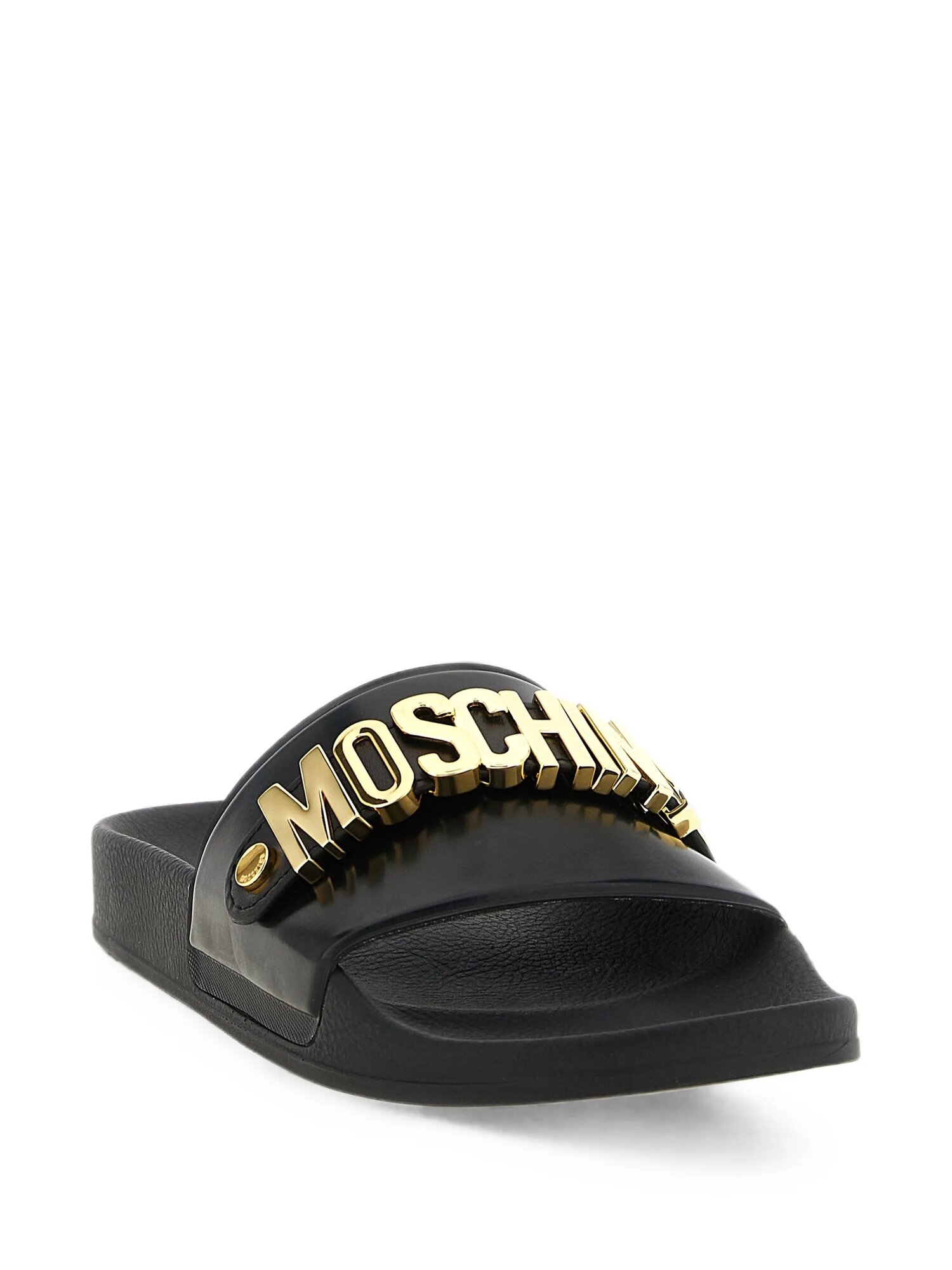 Шлёпанцы MOSCHINO Logo-lettering Pool slides, размер 43 — фото 1