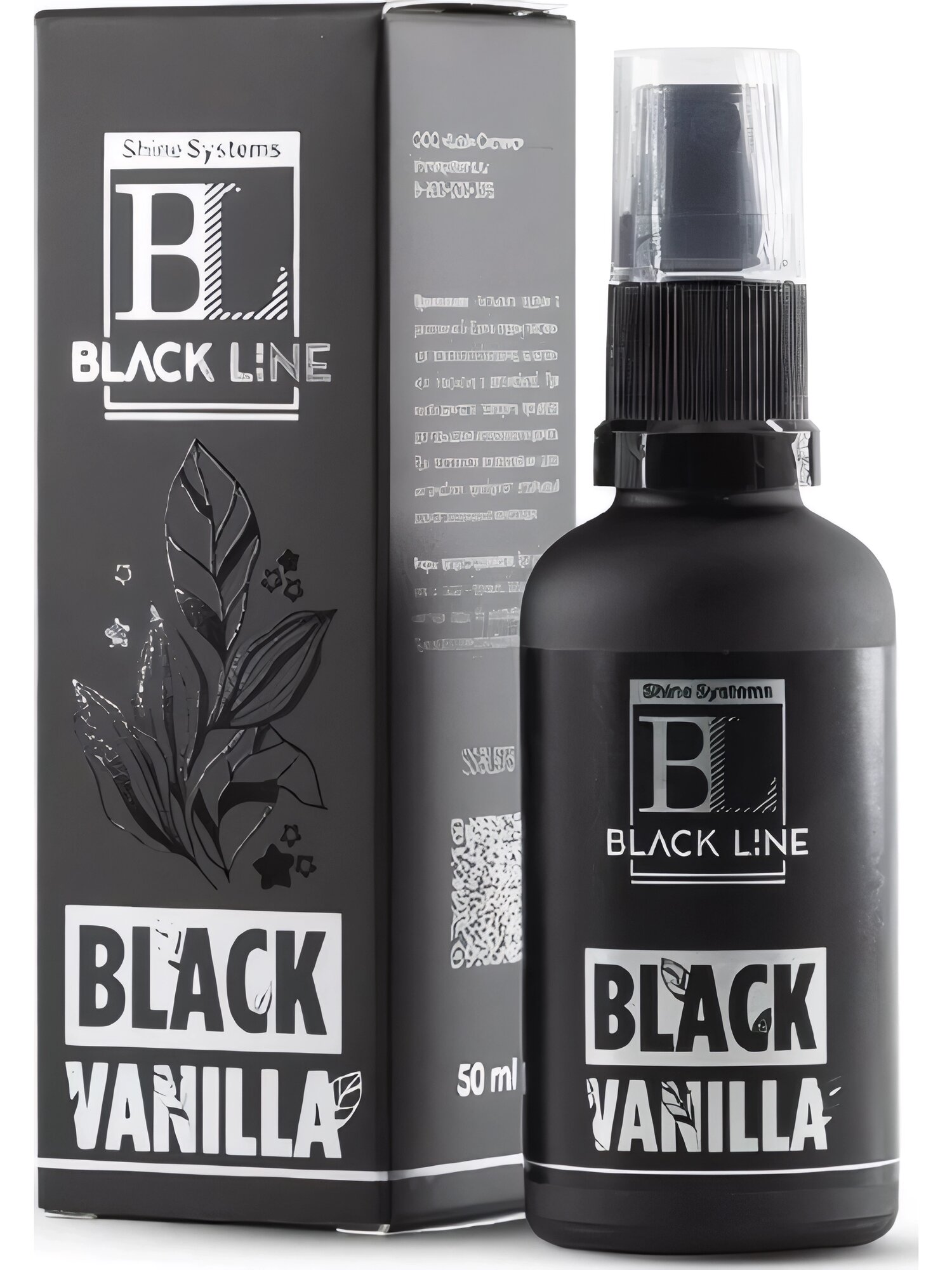 Ароматизатор для авто и дома Shine Systems Black Line Black Vanilla (50 мл)