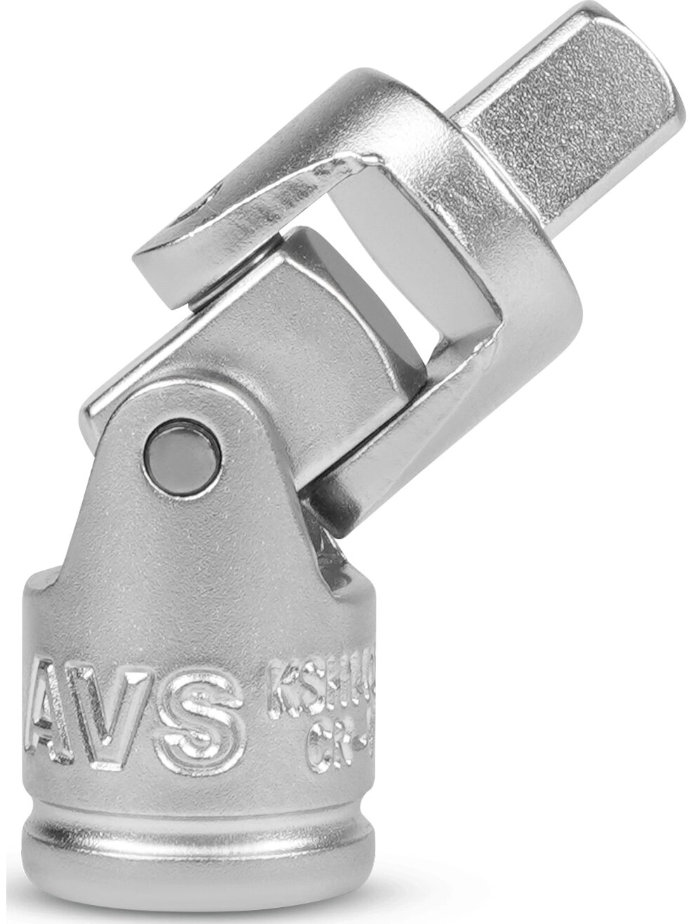 Карданный шарнир 1/4"DR AVS KSH1400 - материал хромованадиевая сталь, твердость 45-48 HRC, сатиновое покрытие