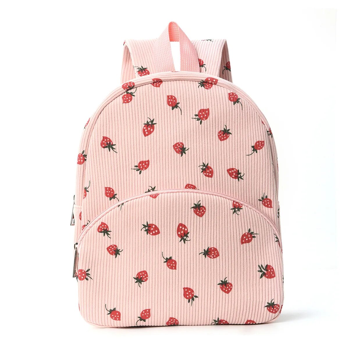 Рюкзак для начальной школы из вельвета с вышивкой на заказ, Розовый, Embroidered Name, pink